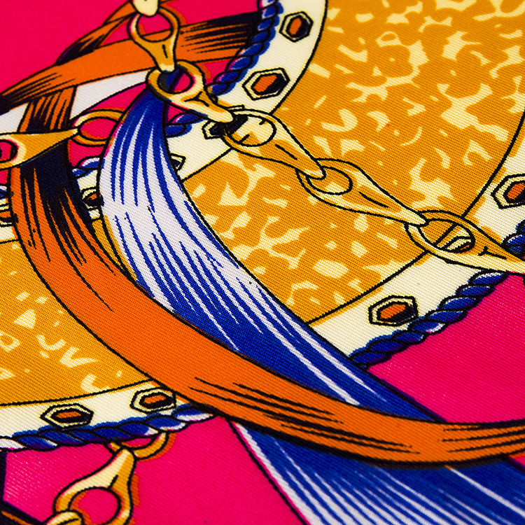 Life True Meaning-0544 Twill Silk & Polyester 100*100 Scarf Kerchief