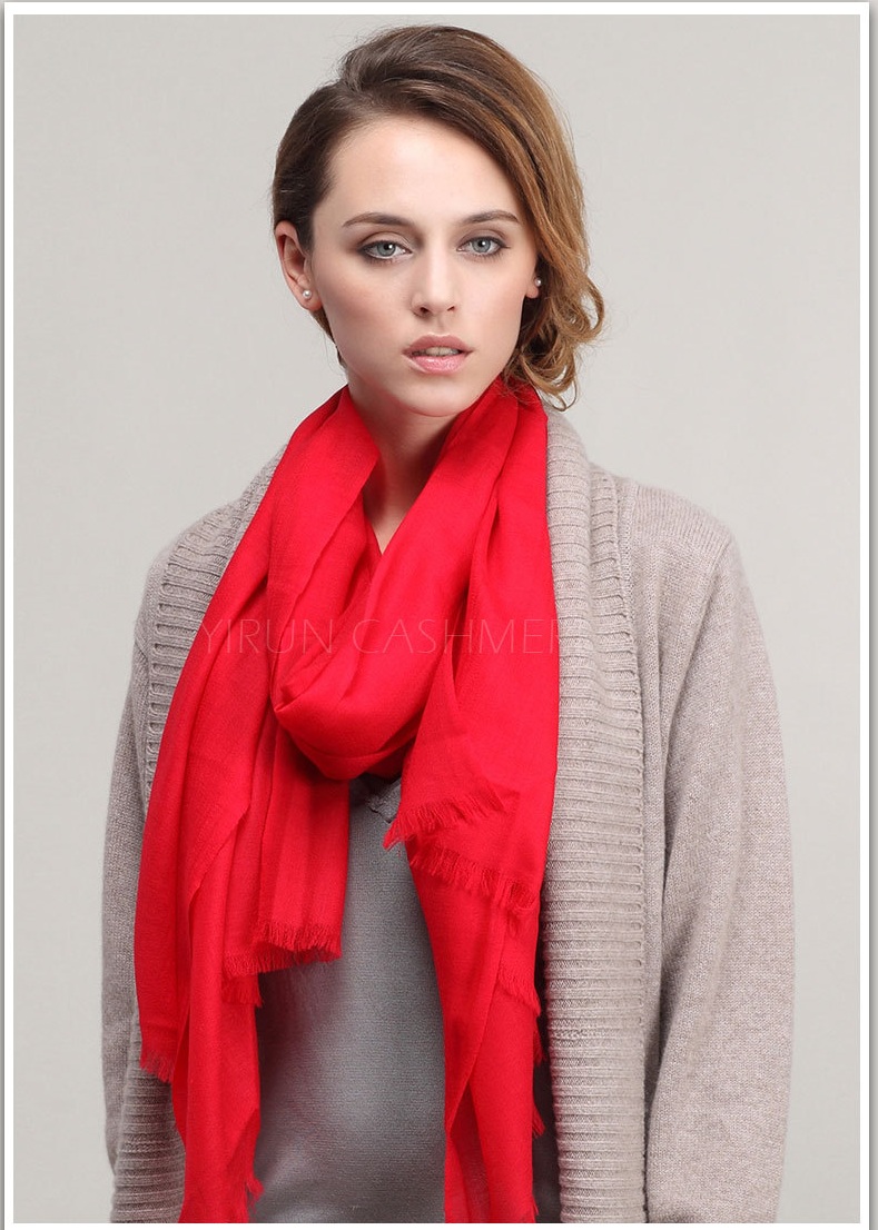 Fine thin 100%Pure wool Scarf-SWW705-4